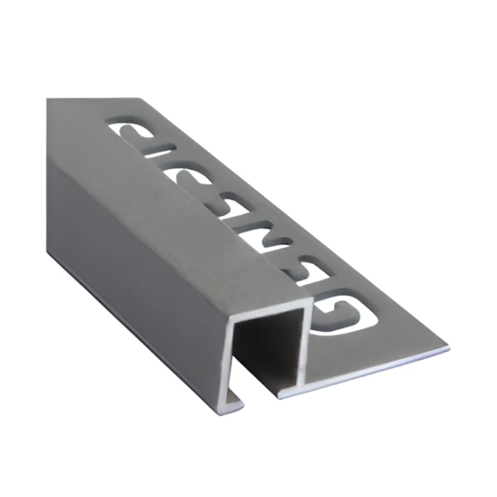 Win Cuadrado Aluminio 10 mm x 2,5 m Granito Oscuro