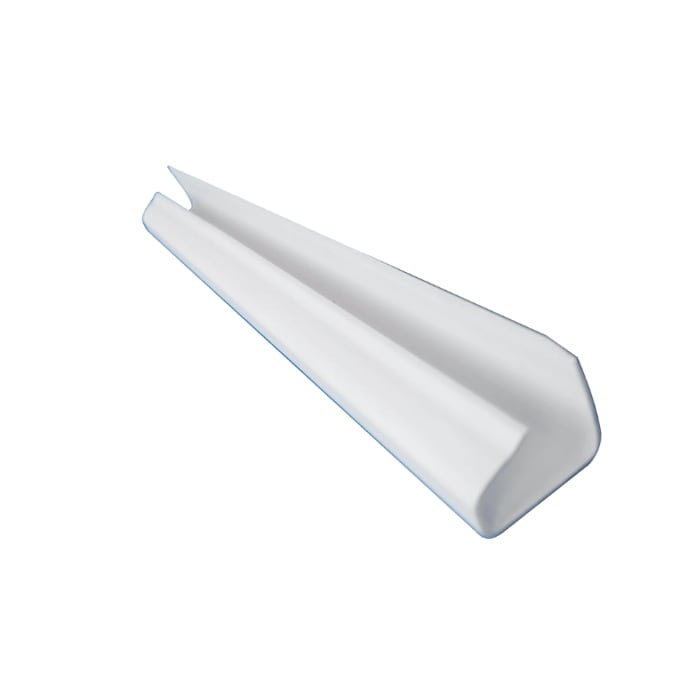 Perimetral Remate En U 10mm, Blanco